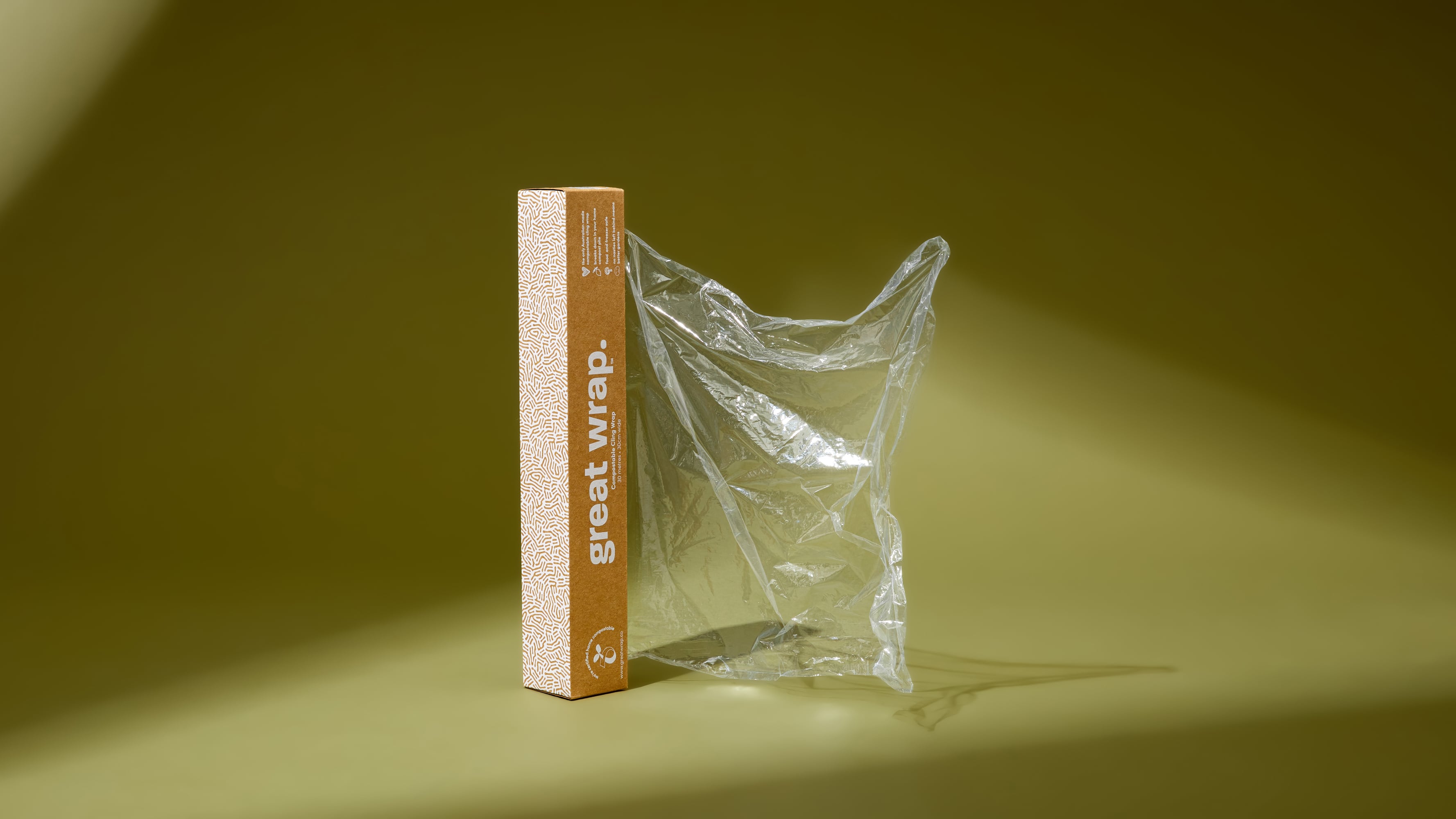 Great Wrap Food Waste In Compostable Cling Wrap Out Good Design